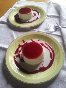 Panna Cotta au miel et au citron, coulis de fruits rouges – Une abeille ...