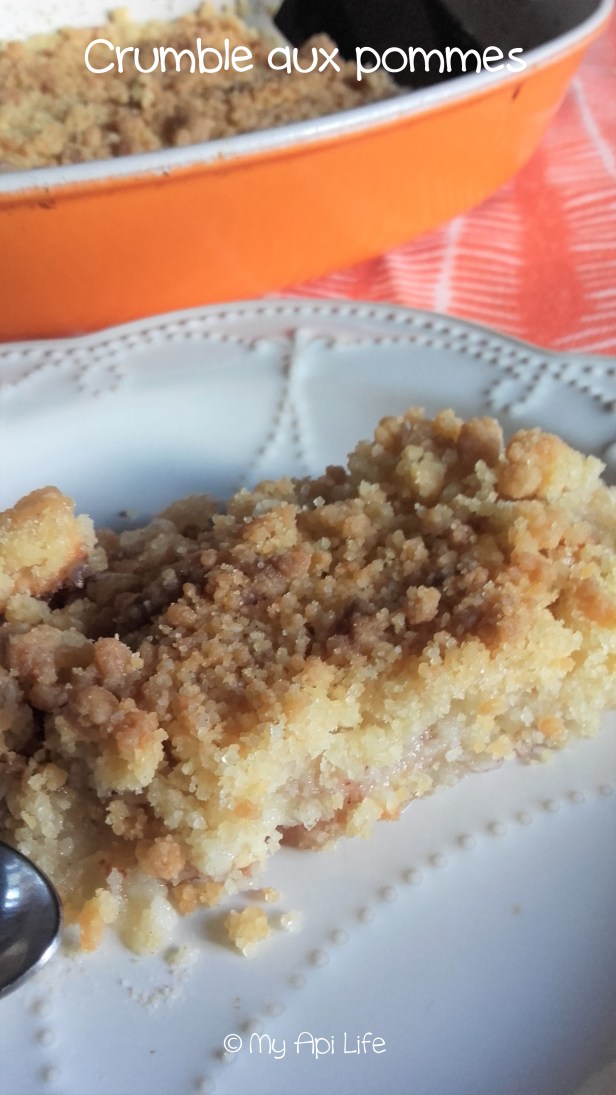 Crumble au pommes – Une abeille en cuisine