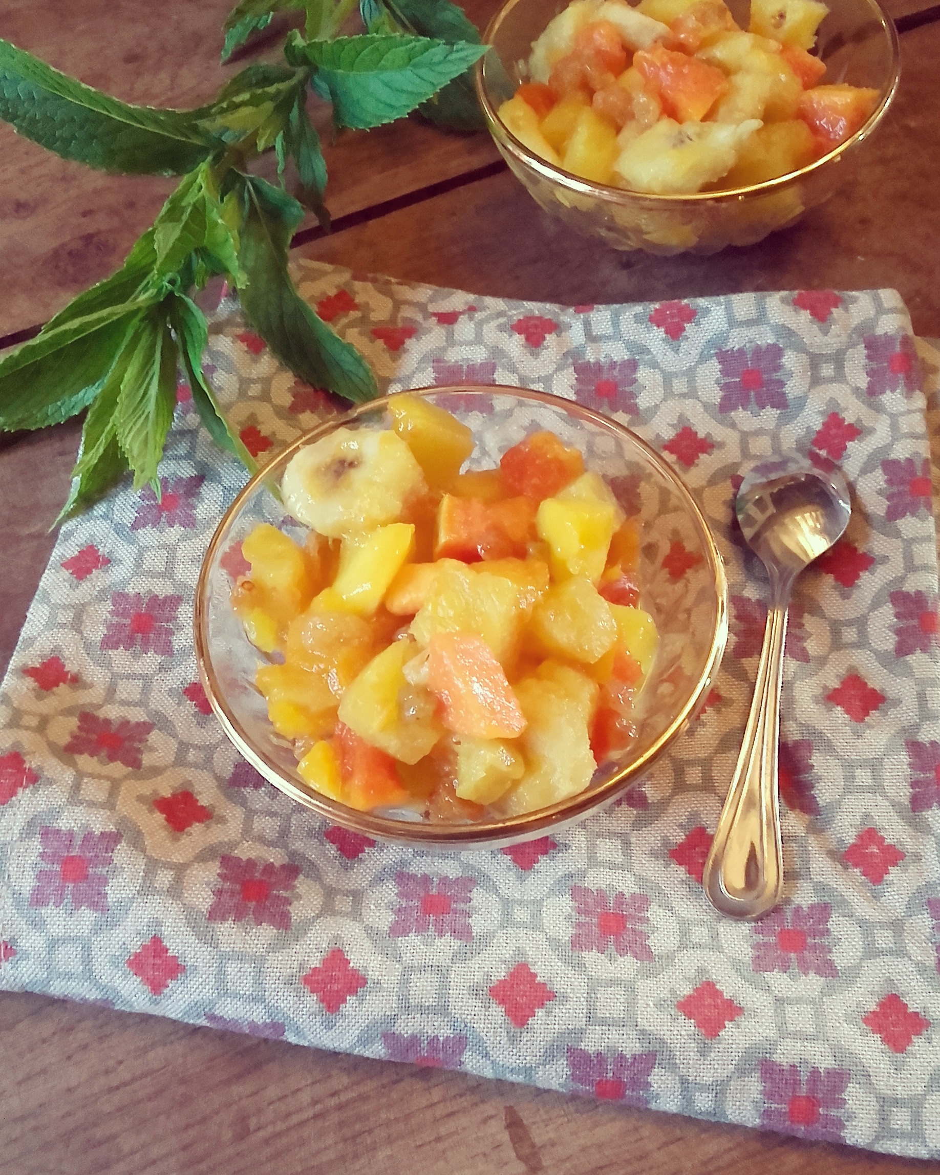 Poêlée de fruits exotiques au miel – Une abeille en cuisine